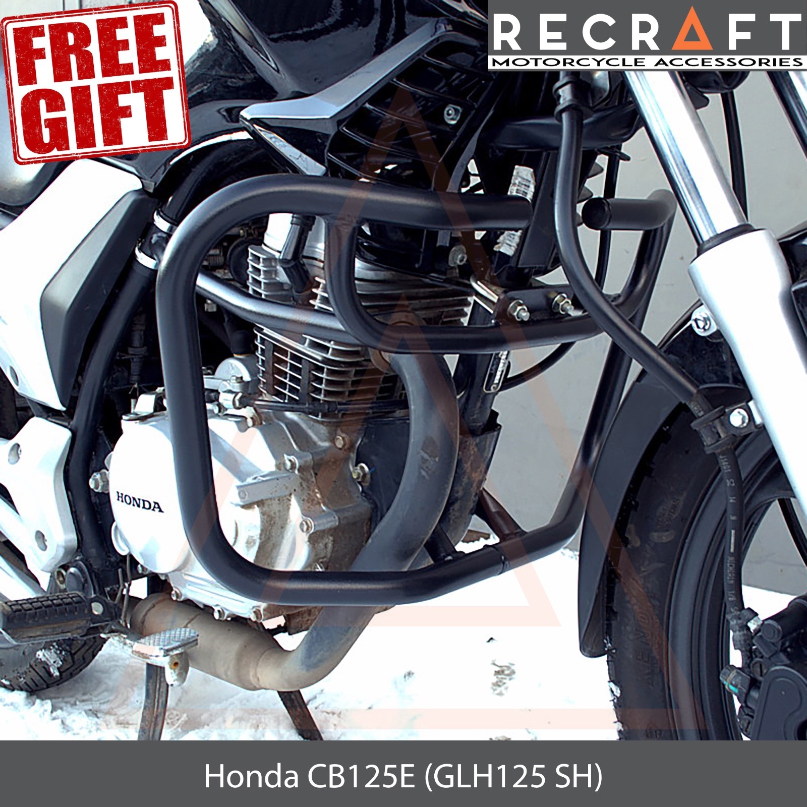 Honda CB125E (GLH125SH) Crash Bars Engine Guard Frame Protector + GIFT ...