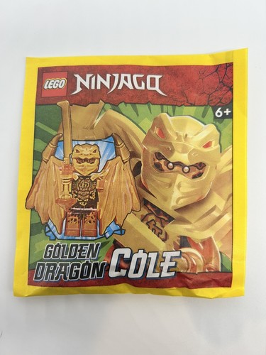 Cole GOLDEN DRAGON Paper Bag 892304 Crystalized Ninjago LEGO Minifigure ...