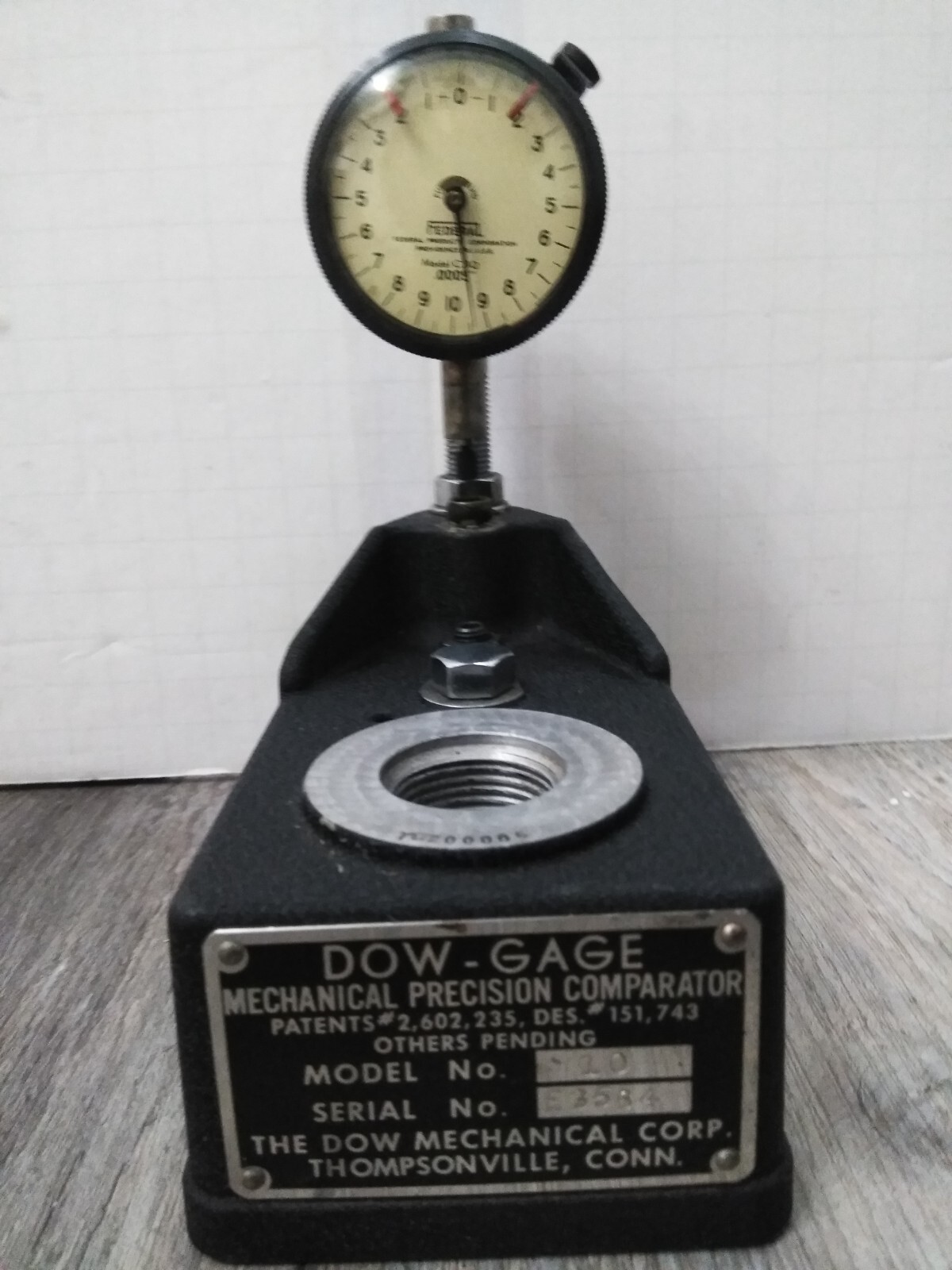 Dow-Gage Model 10 federal MODEL C3Q .0005" MADE IN U.S.A. | eBay