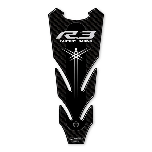 Tank Pad Stickers 3D Tank Guard Compatible for Yamaha Bike R3 YZF | eBay