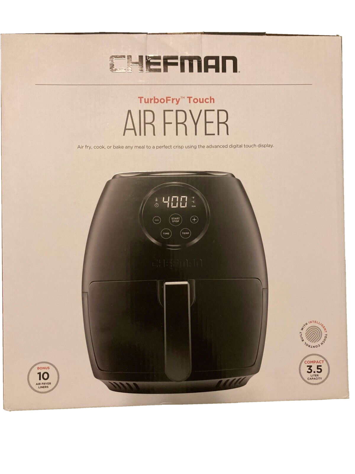 CHEFMAN Turbo Fry Touch Air Fryer -Compact 3.5 Liter BRAND NEW IN BOX ...