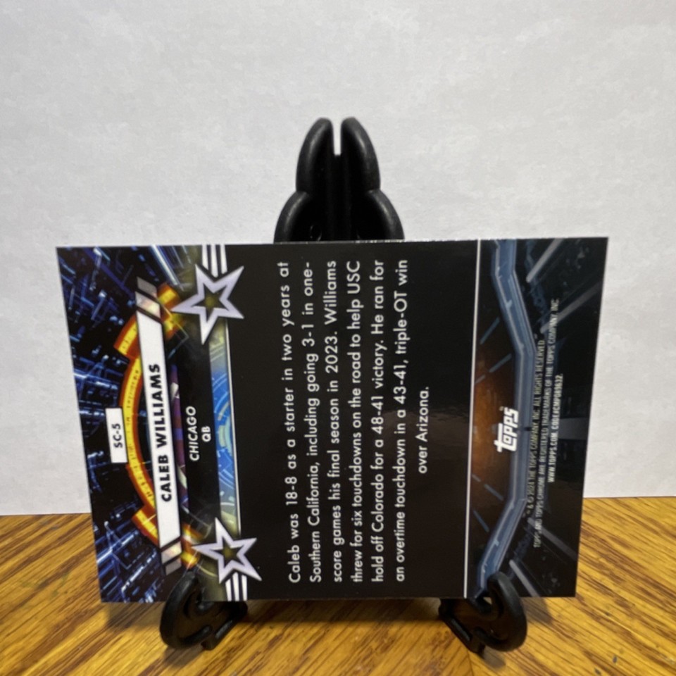 2024 Topps Cosmic Chrome Star Command Caleb Williams #SC-5 Rookie Bears ...