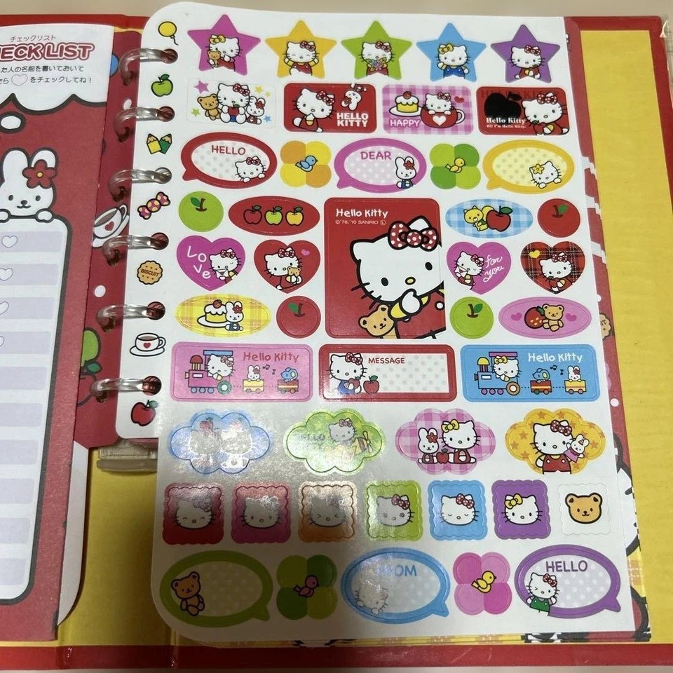 *Unused* Sanrio Hello Kitty Autograph Book Retro Profile Book | eBay