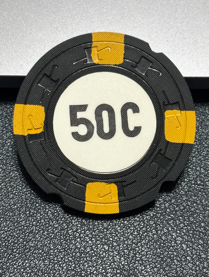 (NOTCHED SAMPLE) .50 LESOTHO CASINO CHIP POKER CHIP CLASSIC HOLIDAY INN ...