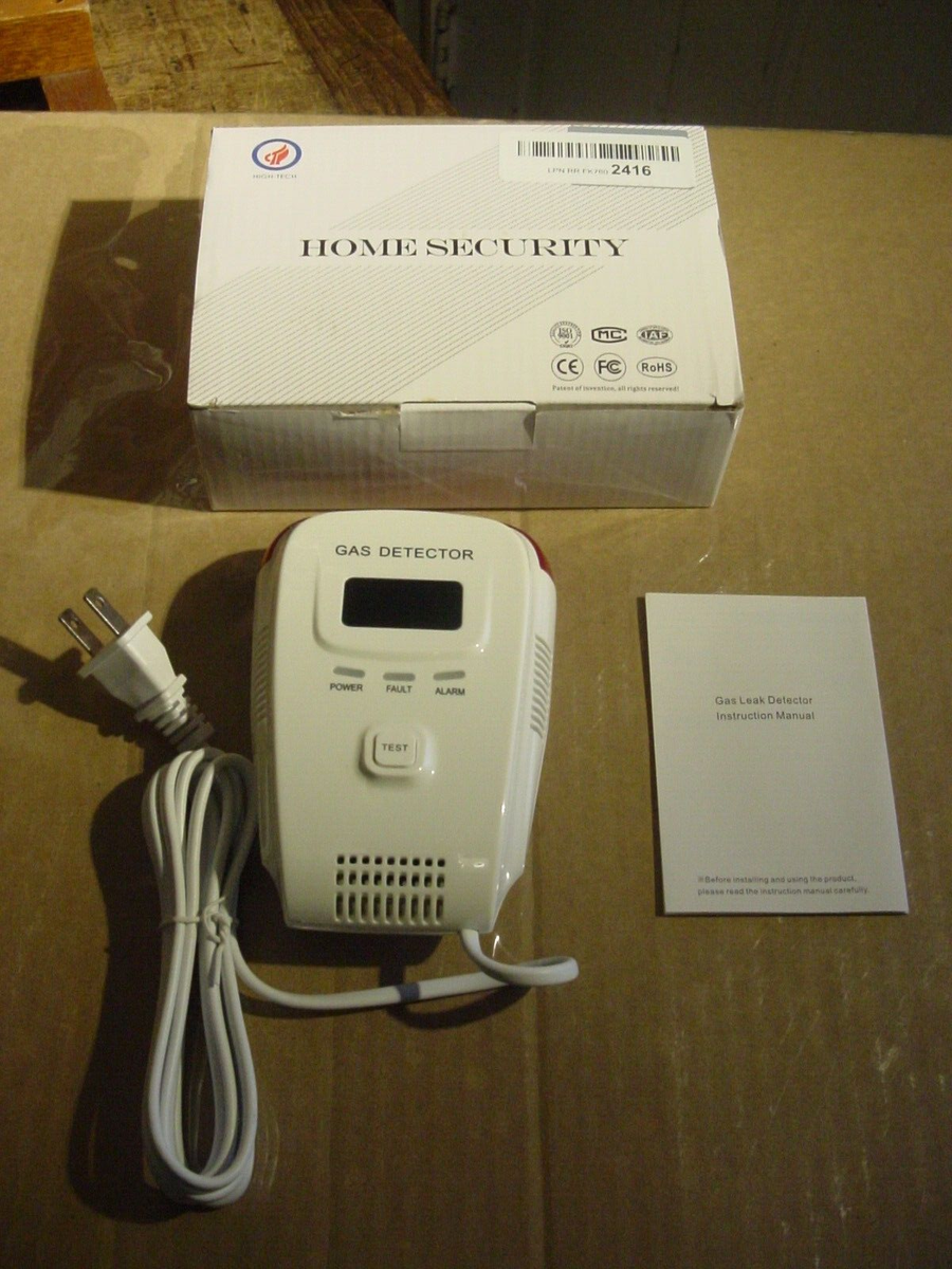 Natural Gas Detector Security Co+Ex Fire Alarm Security System Home