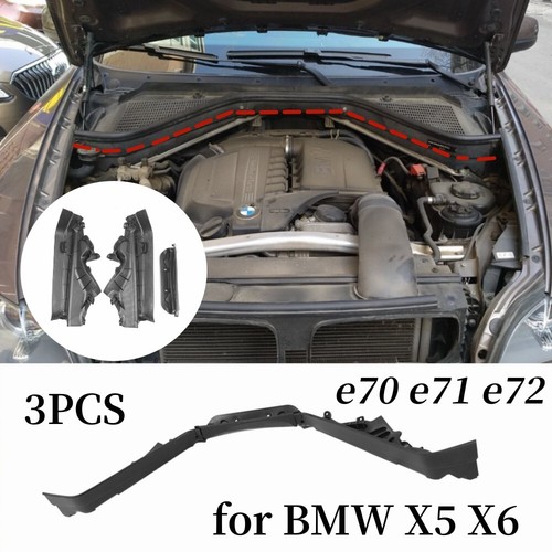 3ps Engine Upper Compartment Partition Panel Set 51717169419 For BMW X5 ...