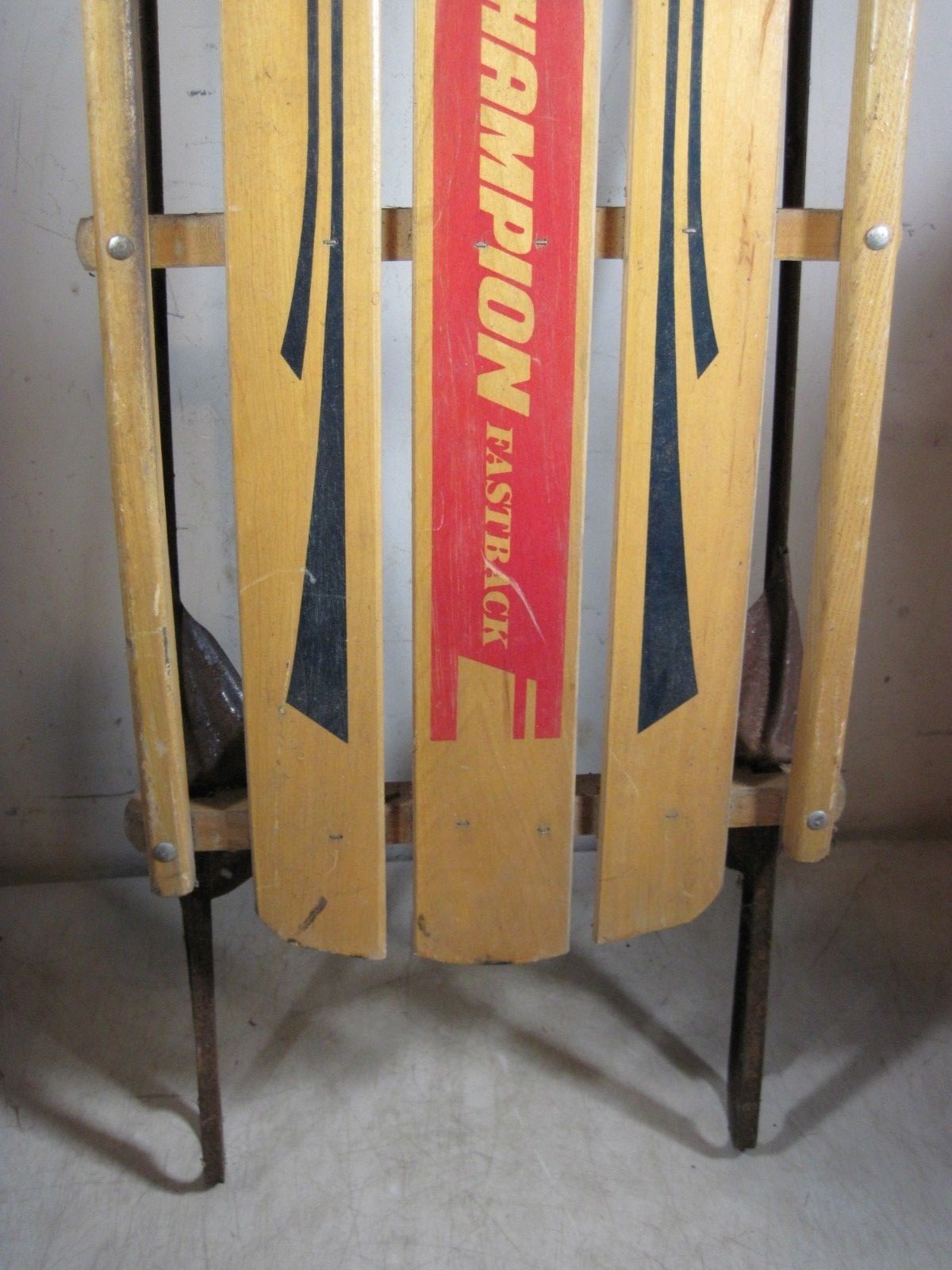 Vintage Paris Mfg Champion Fastback Snow Sled Toboggan Maine USA | eBay