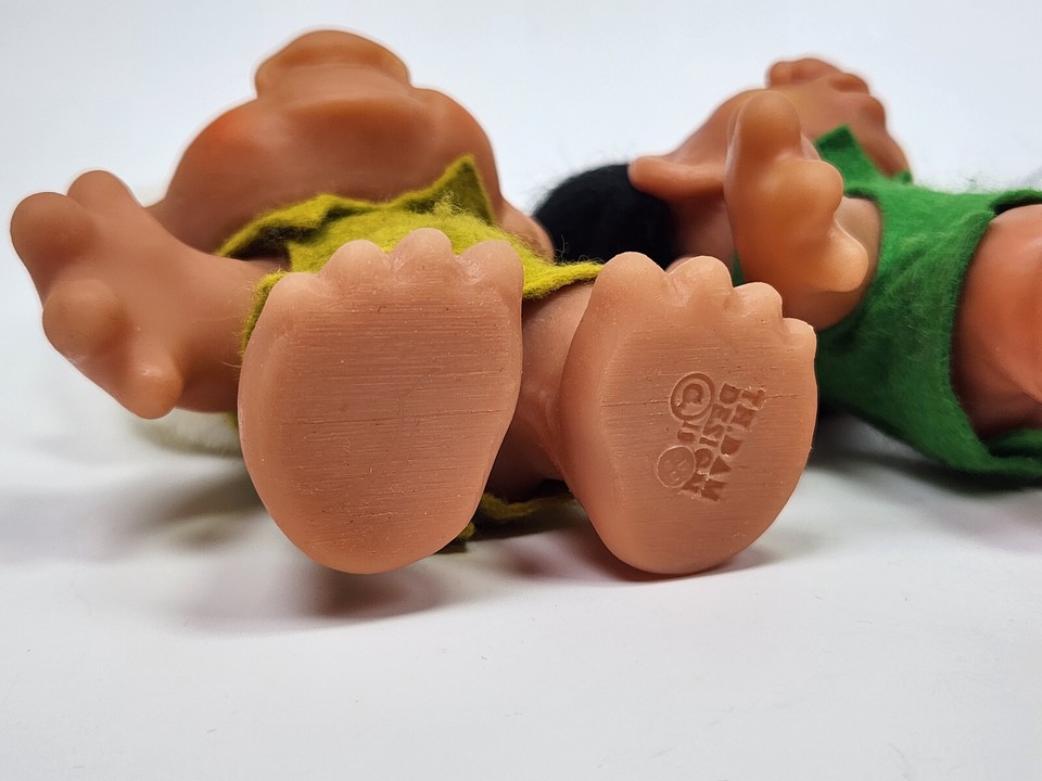 1968 Troll Dolls Thomas Dam Lot of 3 Green Felt DAM Vintage Original 5 ...