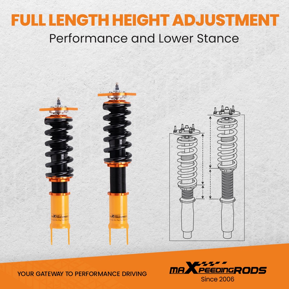 24 WAY ADJUSTABLE COILOVERS STRUTS FOR INFINITI G37 COUPE / SEDAN 08-13 ...