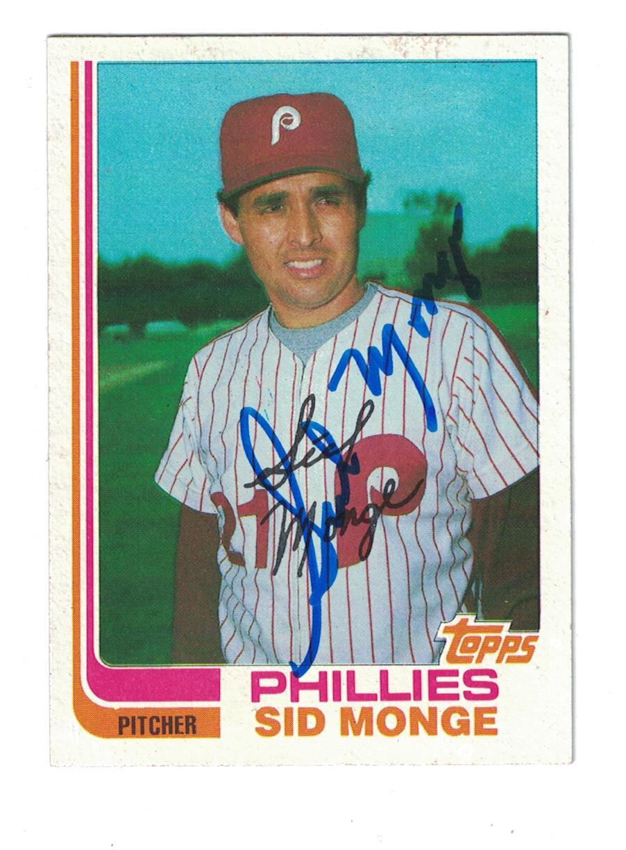 Sid Monge AUTOGRAPHED 1982 TOPPS TRADED BASEBALL CARD SIGNED ...