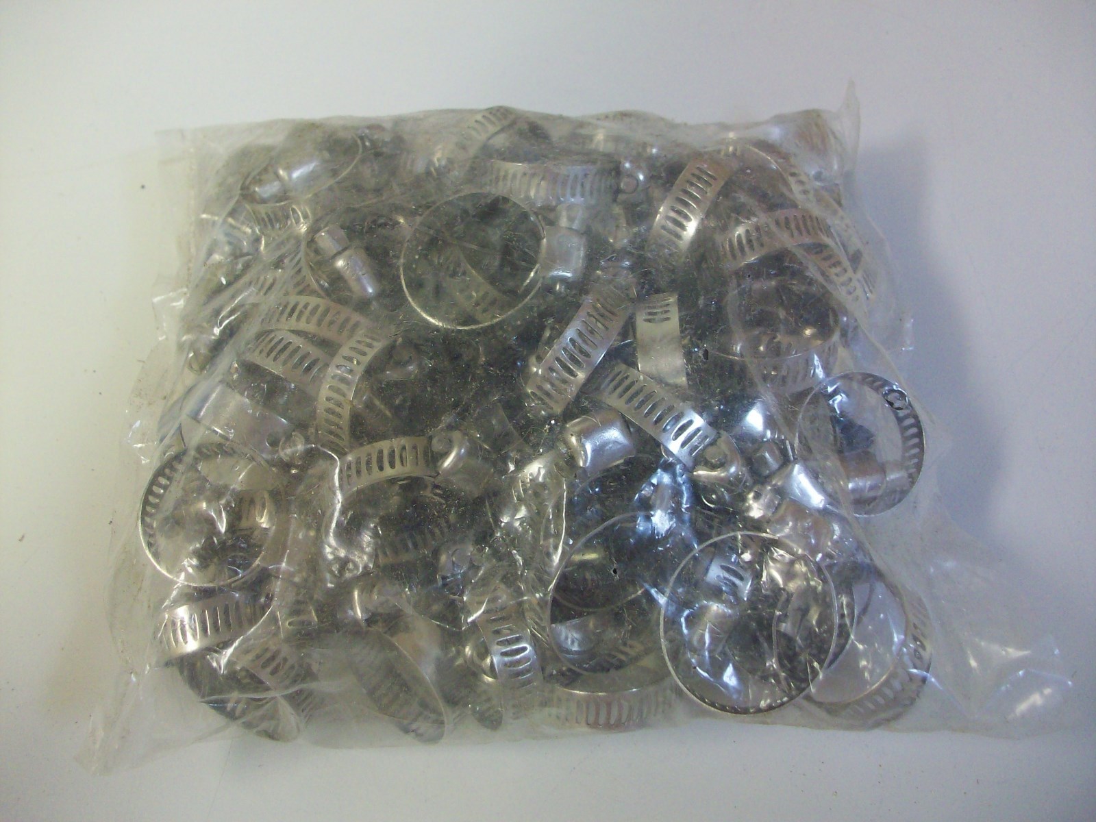Lot of 10 Bags 1" Hose Clamps (50 Clamps in Each bag) Total of 500 ...