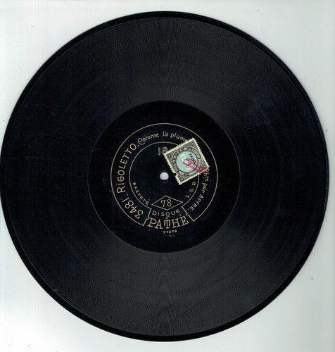 78 RPM 29cm Sung Case - Rigoletto - Reine Of Saba Disk Sapphire Sound ...
