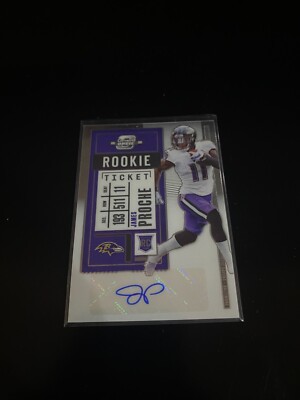 James Proche 2020 Panini Optic Contenders Auto RC Ravens 195 PWE | eBay