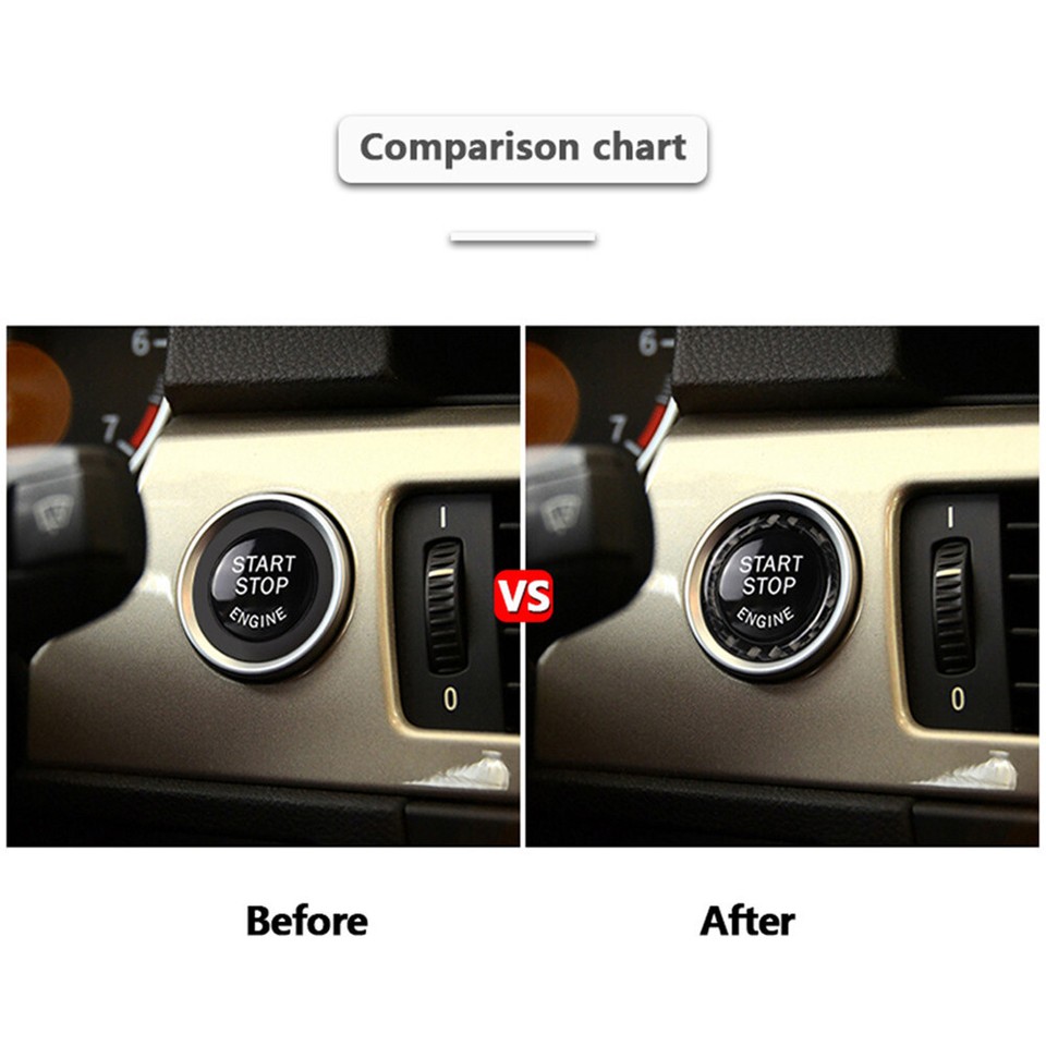 For BMW 3 Series E90 E92 E93 2009-2012 Engine Start Stop Ring Start-up ...