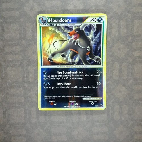 Pokémon TCG Houndoom 5/90 Undaunted (UD) Reverse Holo Rare HGSS 2010 LP ...