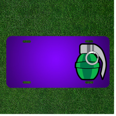 Custom Personalized License Plate With Add Names To Grenade Bomb ...