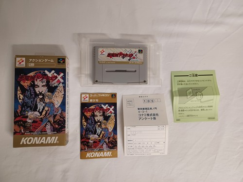US Seller! CIB AKUMAJO DRACULA XX SUPER FAMICOM Rare Konami Postcard ...