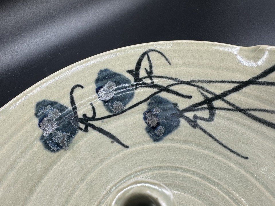 Ikebana Vase Studio Art Pottery Hand Thrown Flower Frog Arranging ...