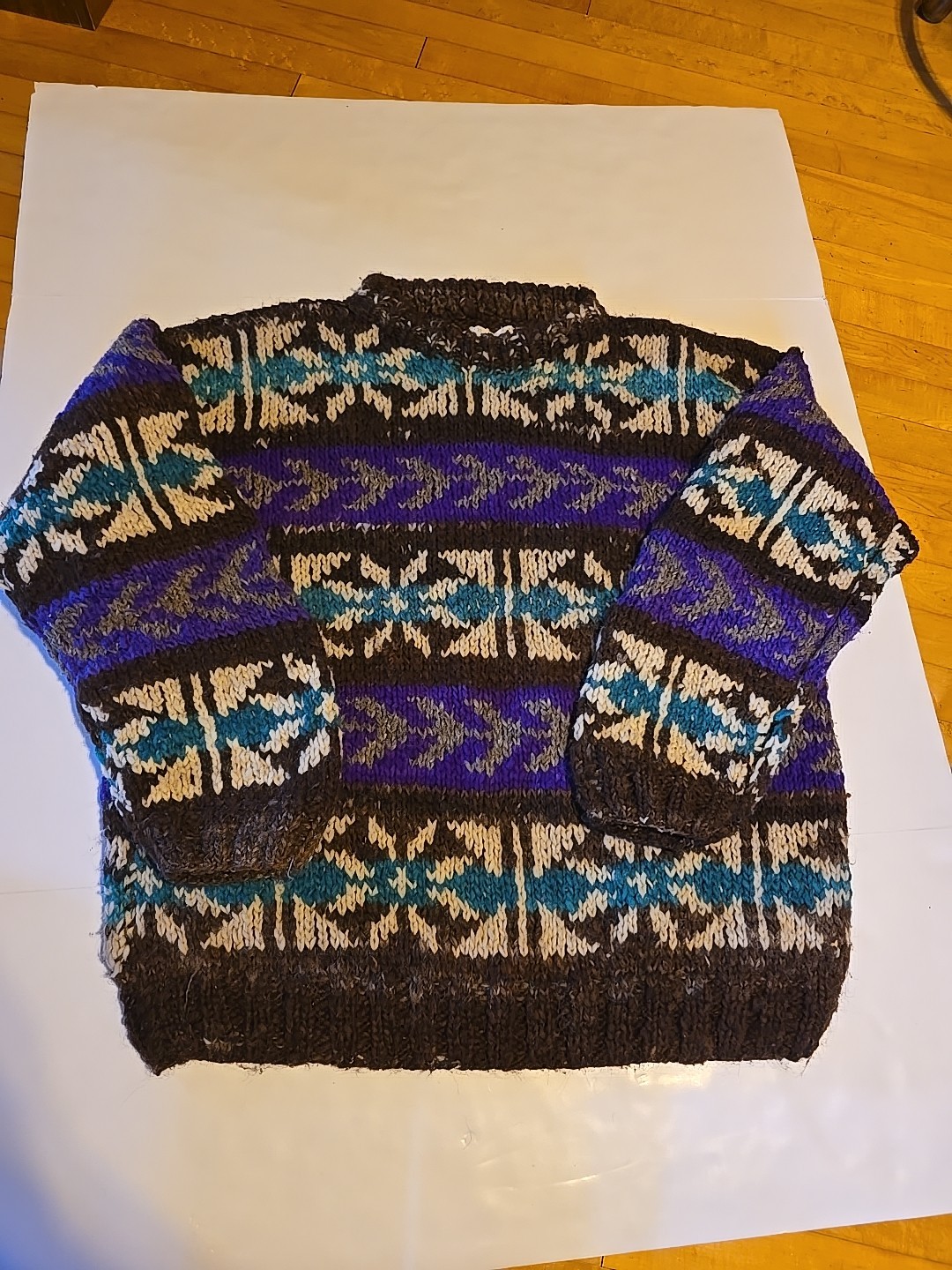 World Class Incorporated 100% Wool Womens Sweater Sz 2xl? 27x30" Made ...