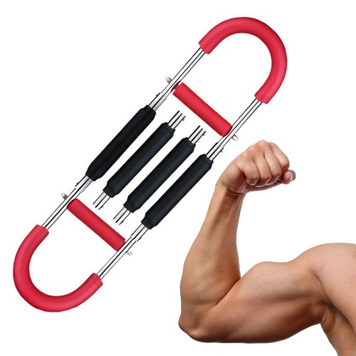 Arm Exerciser Chest Expander Power Bar | eBay Australia