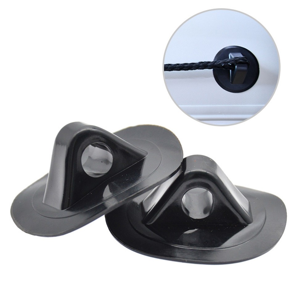 Anchor Rope Buckle Safety Rope Buckle Canoes Dinghies 2 Black Grommets ...