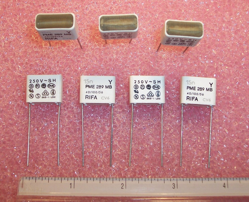 QTY (50) .015uf 15nf 250Vac Y2 METALLIZED PAPER CAPACITORS ...