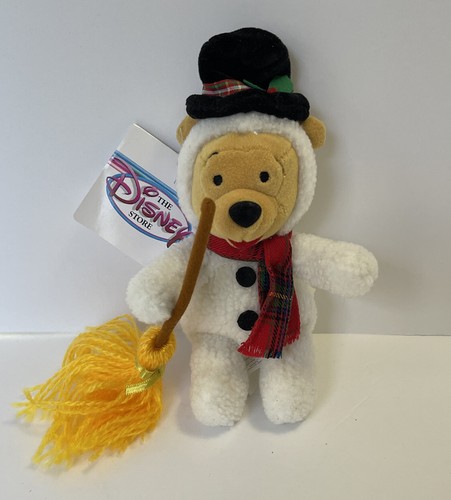 Disney Store Mini Bean Bag Snowman Winnie the Pooh 8" Plush NWT ...