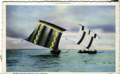 Philippines Moro Fishing Boats Education Co. Inc. published linen ...