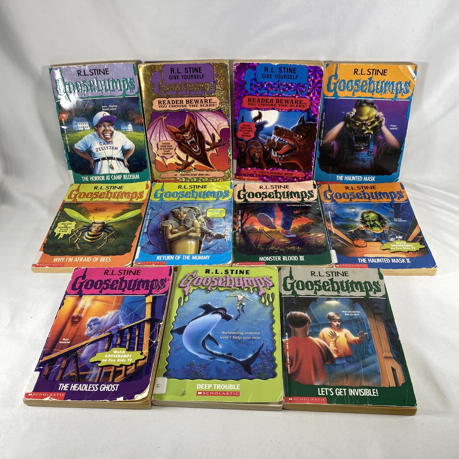 Lot of 11 Goosebumps Books Vintage 90’s Horror Paperbacks R.L. Stine ...