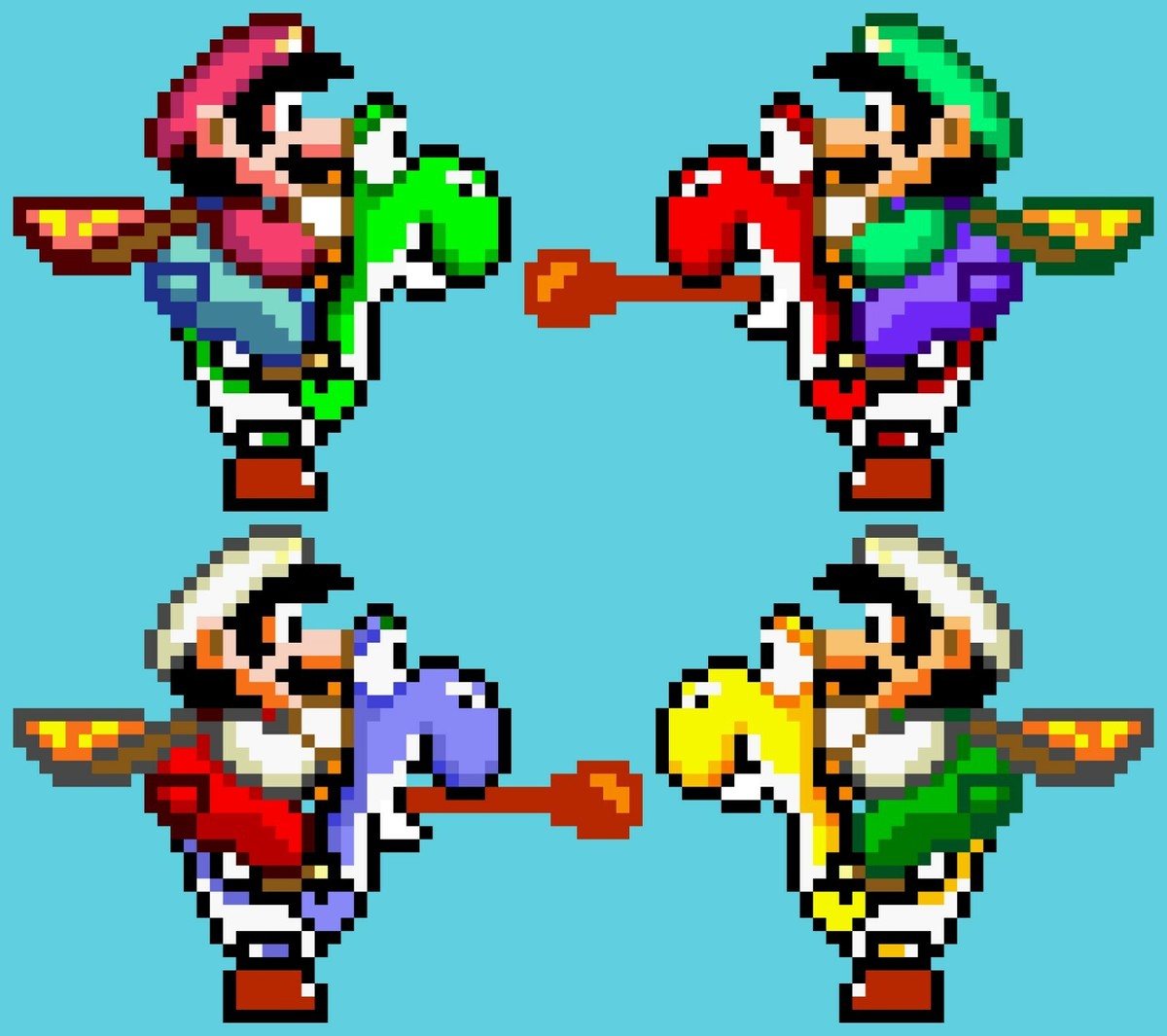 Super Mario World Yoshi Sprite