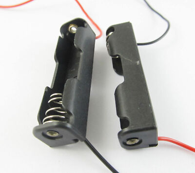 10pcs 1x AAA 1XAAA 3A Battery Clip Holder Box Case 1.5V With 6'' Lead ...