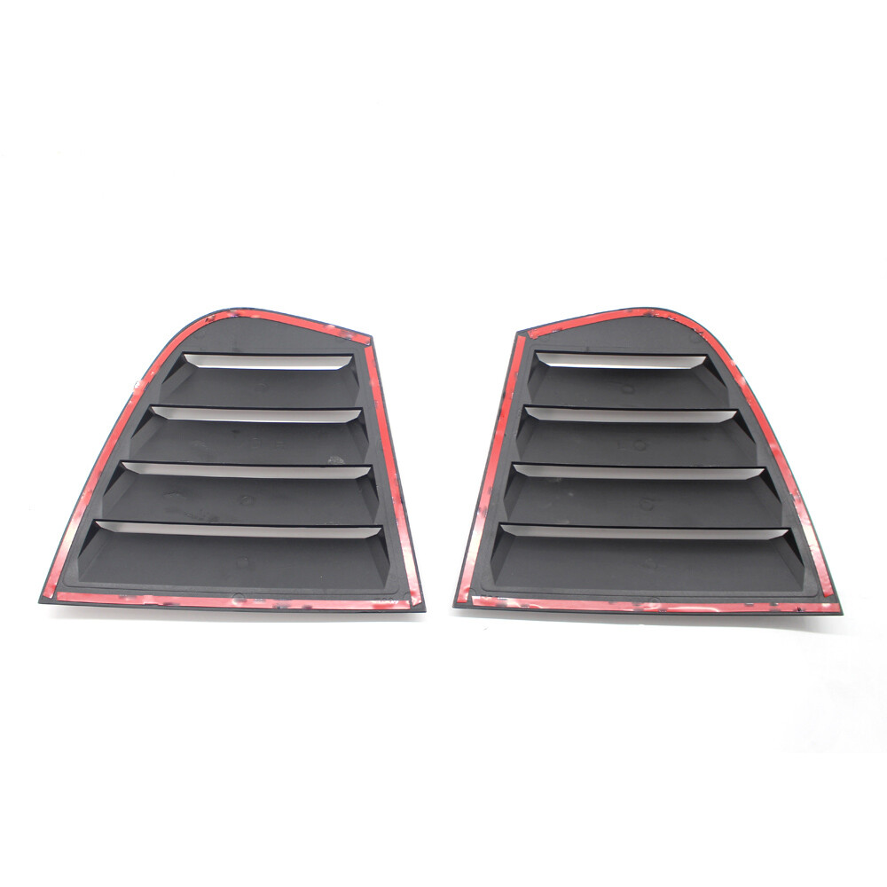 Fit BMW 3 Series E90 09-11 Pair of Rear Triangular Window Louvers Gloss ...