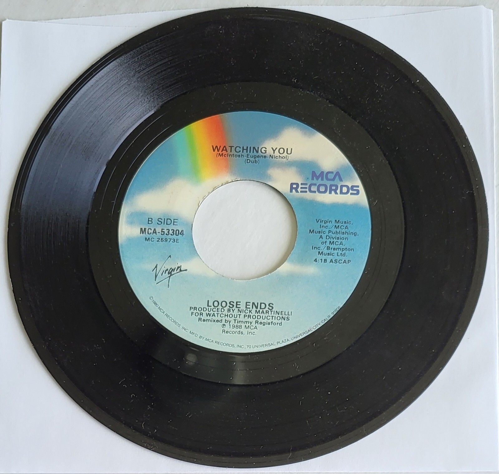 Loose Ends...."Watching You" (2 Versions) 45 RPM 7" Vinyl Record | eBay