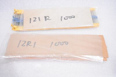 YAGEO 121R 121 OHM & 12R1 12.1 OHM RESISTORS (LOT OF 2000) | eBay