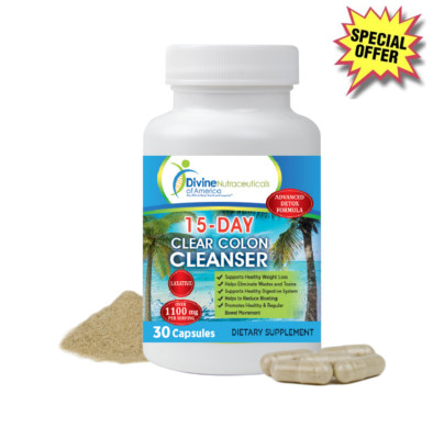 COLON CLEANSE 15Day Probiotic Body Detox WeightLoss Herbal Flush ...