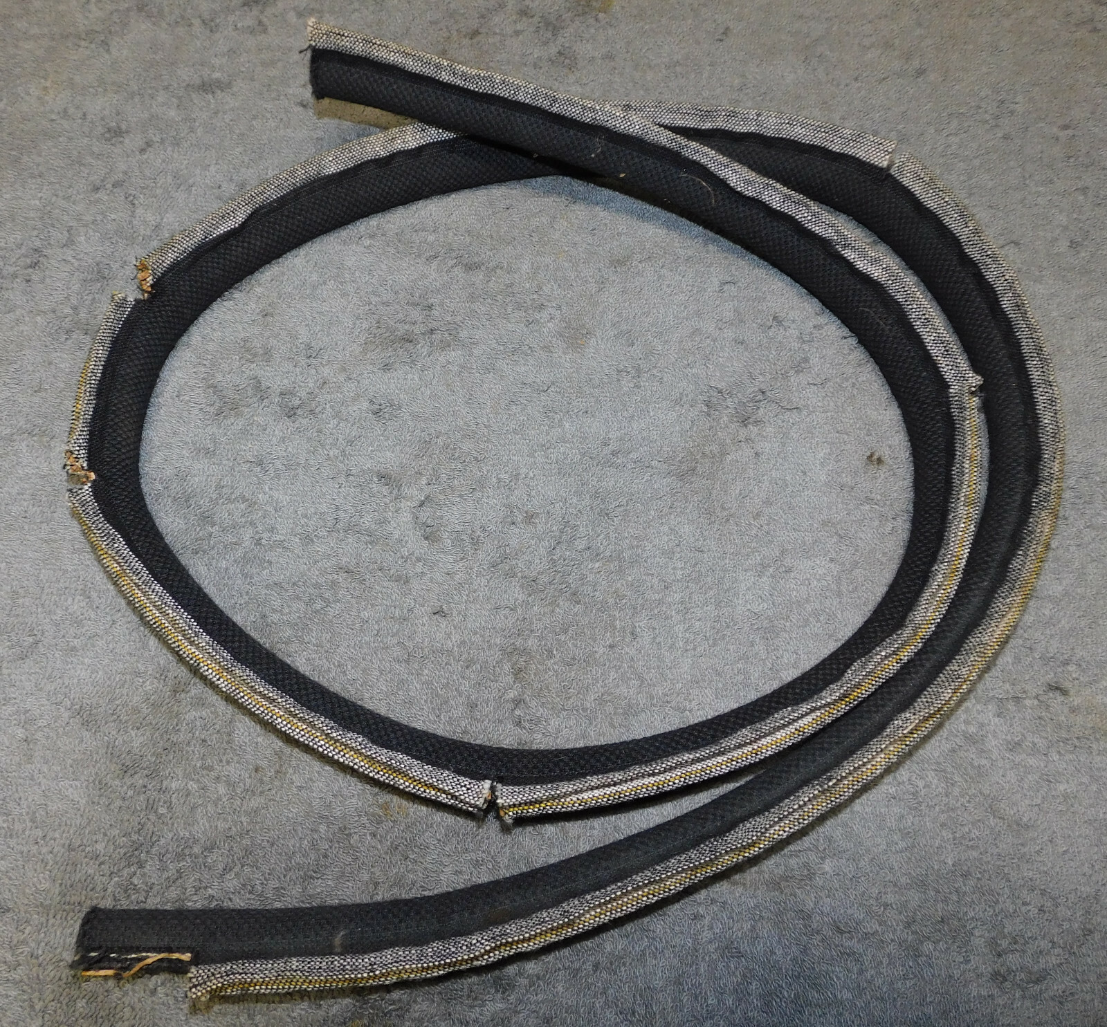 1949-1957 Ford Mercury Cars NOS BLACK CLOTH DOOR HEADLINER WINDLACE ...
