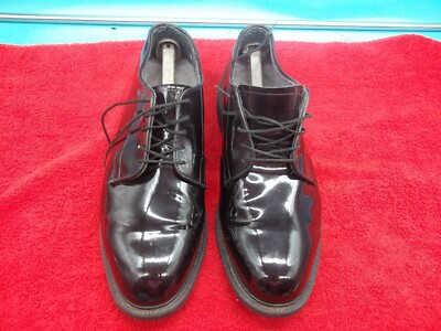 Bates Mens High Gloss Black Military Police Uniform Shoes MC9-90 12D ...