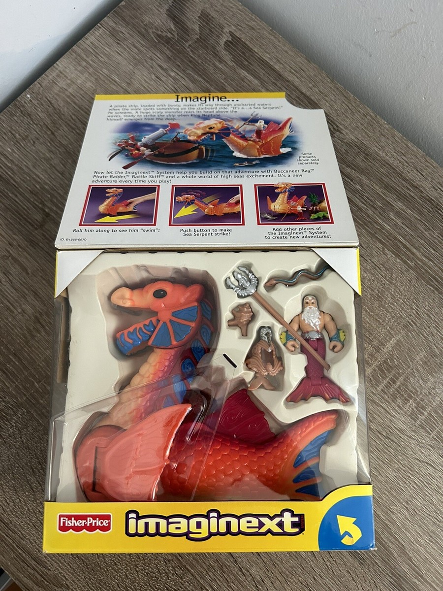Monstruo Imagina Dragones Fisher Imaginext King Neptune & Sea Monster