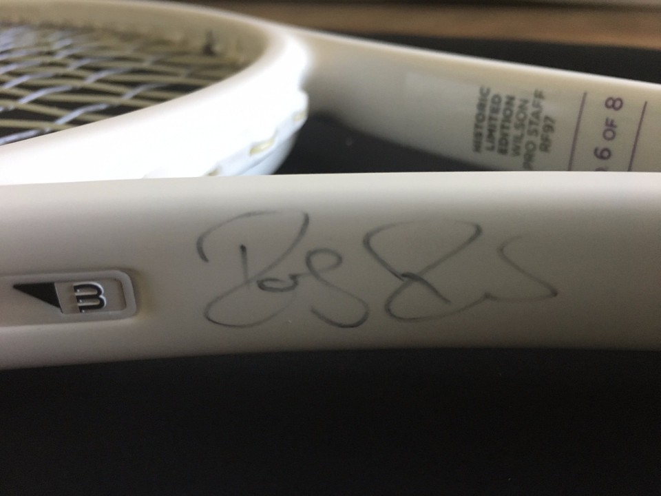 Roger Federer Limited Wimbledon Wilson Pro Staff RF 97 8th GS Signed ...
