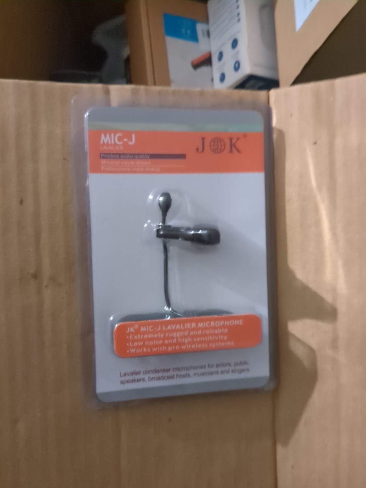 JK MIC-J LAVALIER OMNIDIRECTIONAL CONDENSER MICROPHONE D4 PLUG UC3-2 | eBay