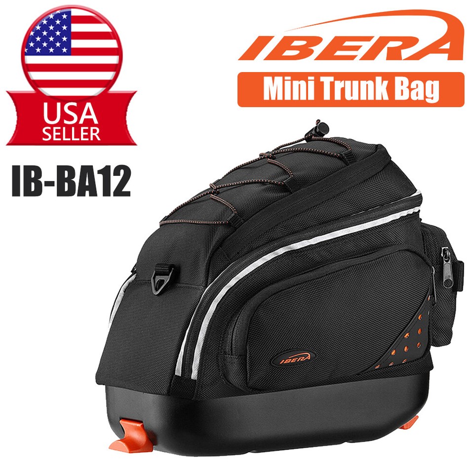 Ibera Bike Trunk Bag Rear Mountain Road Bike Quick-Release Mini Commuter Bag | eBay