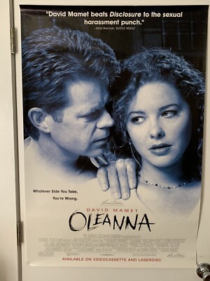 VINTAGE MOVIE POSTER "Oleanna" 1995 Original Home Video Promo Rolled | eBay
