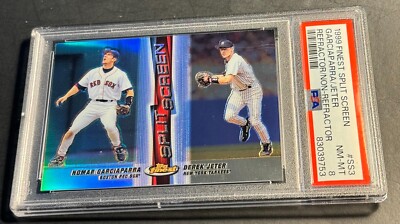 1999 NOMAR GARCIAPARRA DEREK JETER FINEST SPLIT SCREEN REFRACTOR & NON PSA 8 | eBay