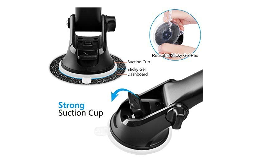 Garmin GPS Suction Cup RV Quick Mount Extension Arm Dash Ball ...