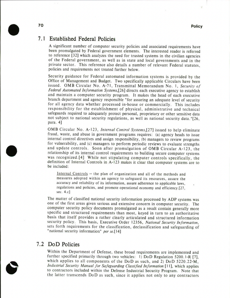 108 Page ORANGE BOOK 1983 TRUSTED COMPUTER SYSTEM EVALUATION CRITERIA ...