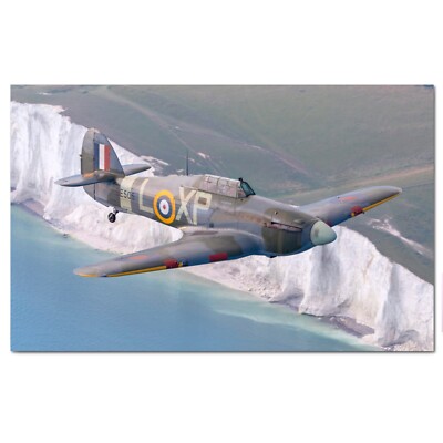 Hawker Hurricane Aircraft Artwork Printed on Aluminium Metal Sign | eBay UK