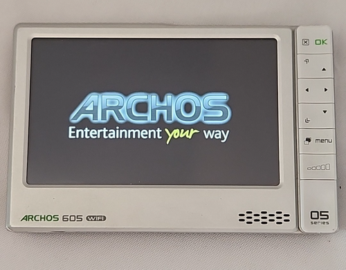 Archos 605 WiFi 54V25H Silver Audio Video Wi Fi Player for Parts or ...