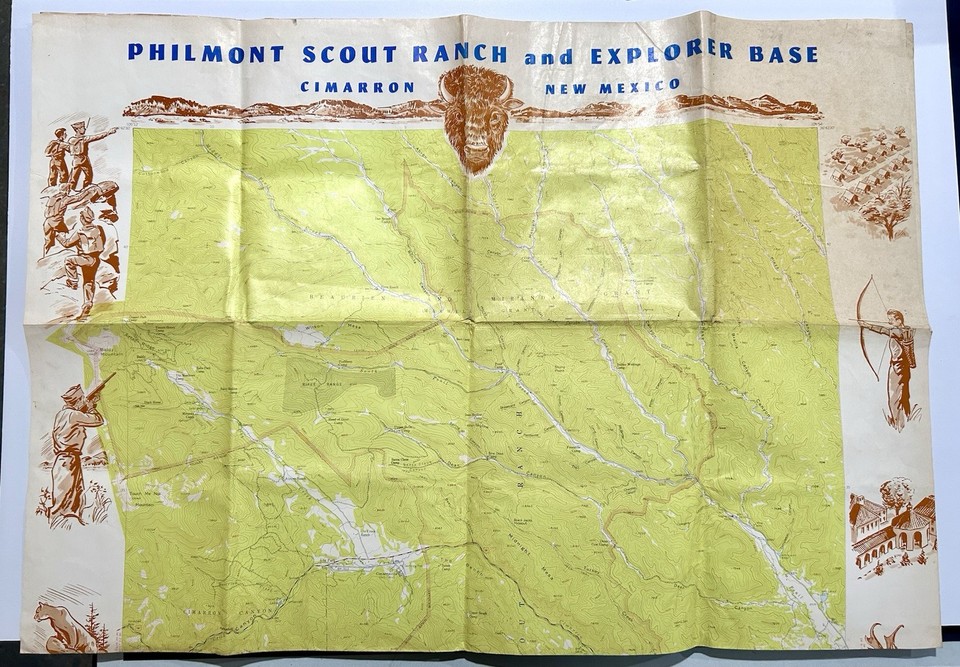 Philmont Scout Ranch Lot—Vintage Map & Belt Buckles, Patches & More | eBay