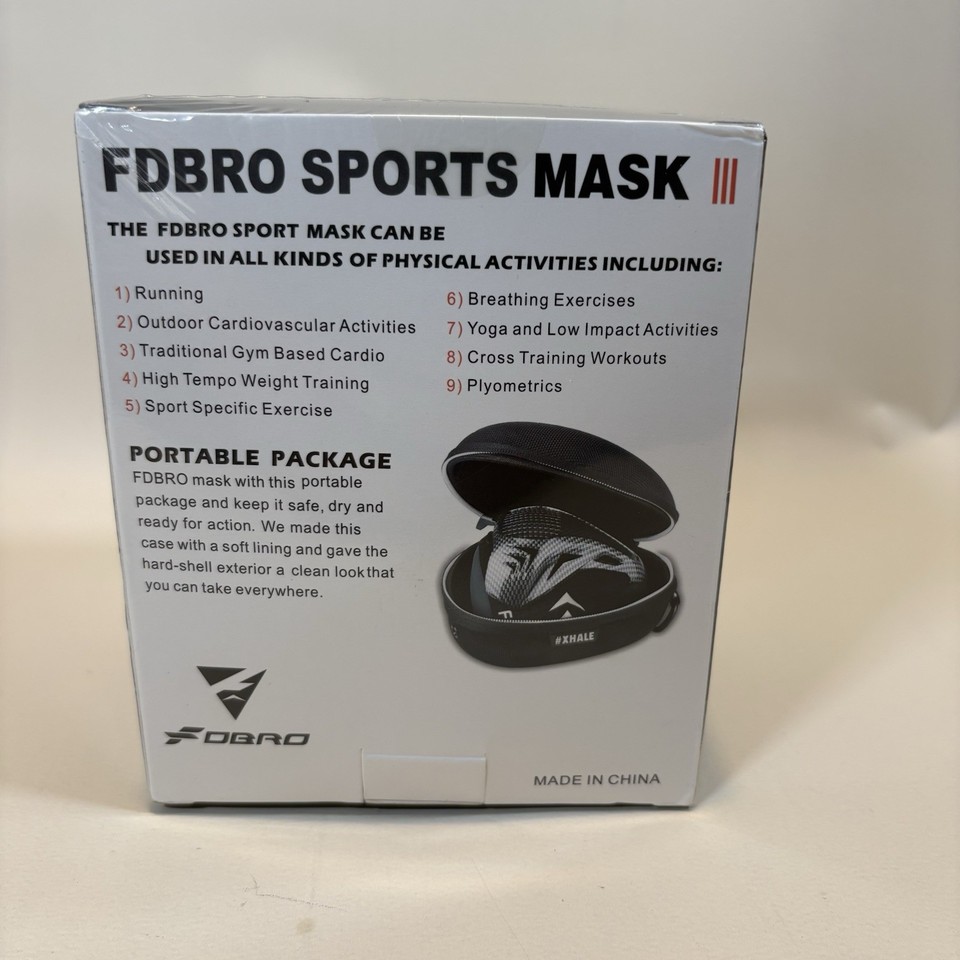 FDBRO Resistance Sport Mask High Altitude Aerobic Training Endurance ...