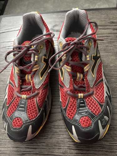 The North Face Men’s Rucky Chucky Trail Running Shoes Red Black Yellow ...